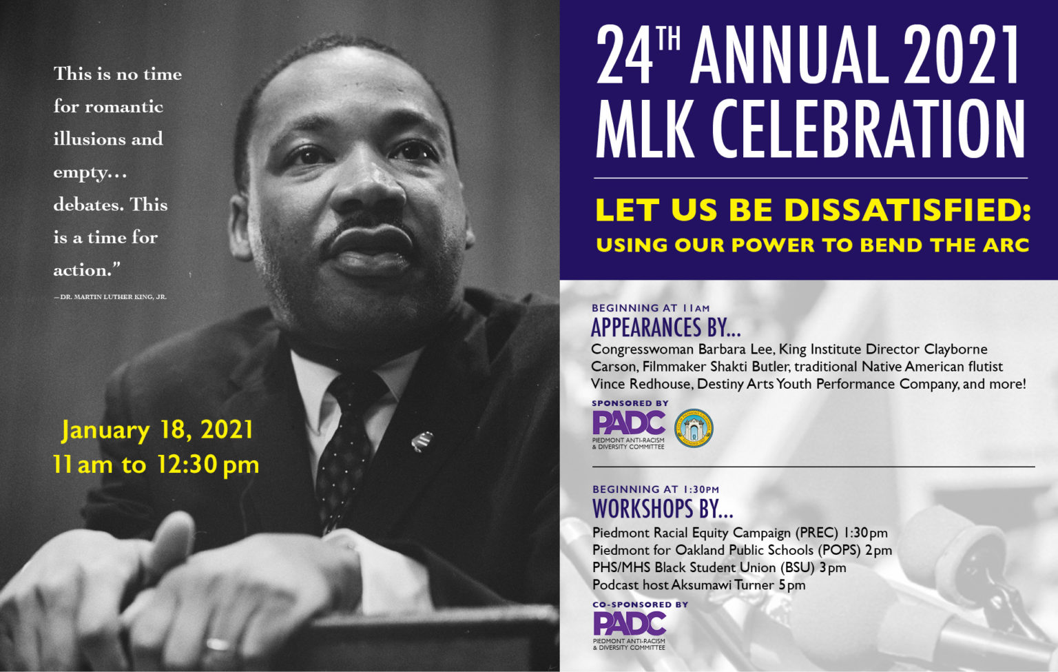 Piedmont Civic Association – Piedmont, California » MLK Celebration ...